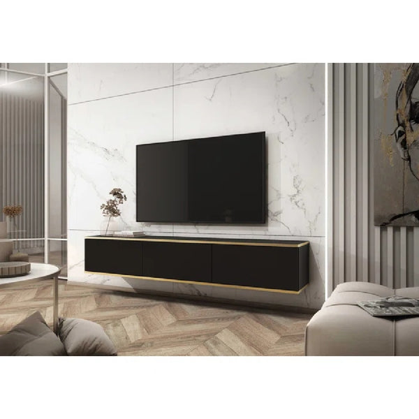 Black and gold tv unit store