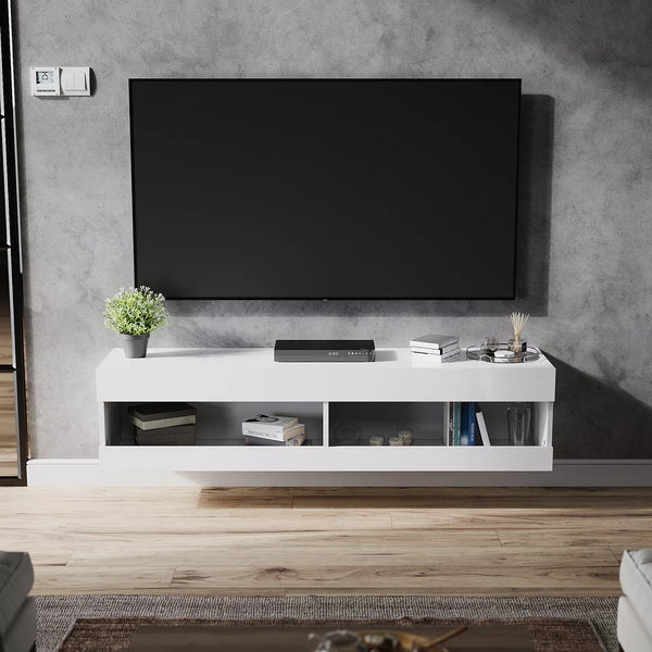 Xander tv stand with led lights store