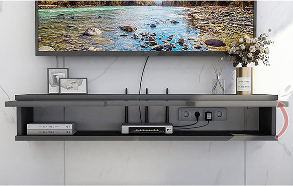 Isak Floating TV Unit for TVs up to 50" - Grey | Floating TV Units ...