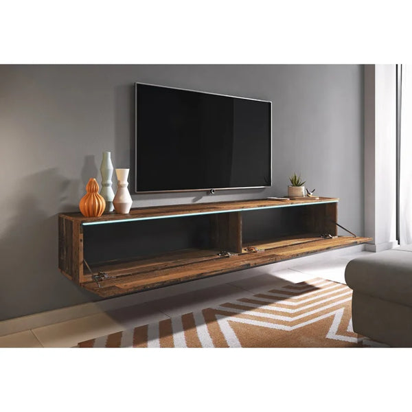 Ultimo Floating TV Unit - Oakwood - | Floating TV Units - Floating TV Units