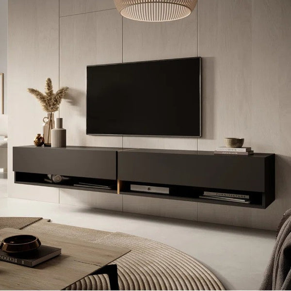 Ivana Floating TV Unit for TVs up to 75" - Grey | Floating TV Units ...