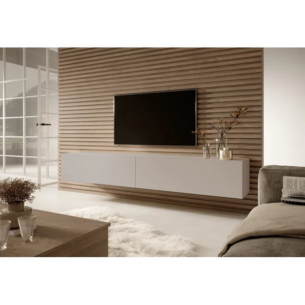 Ayla Floating TV Unit for TVs up to 88" - Grey | Floating TV Units ...