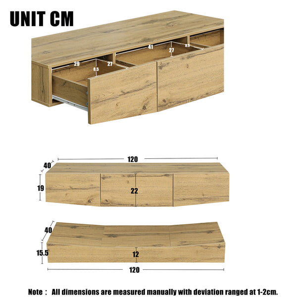 Aurora Floating TV Unit with LED Lights | Floating TV Units - Floating ...