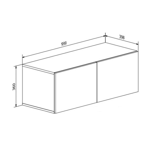 Quinn Wall-Mounted TV Cabinet for Up to 40" - Cashmere - Floating TV Units