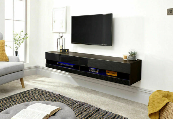 Silom Floating TV Unit - Black | Floating TV Units - Floating TV Units