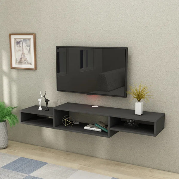 Liam Floating TV Unit for TVs up to 70" - Anthracite | Floating TV ...