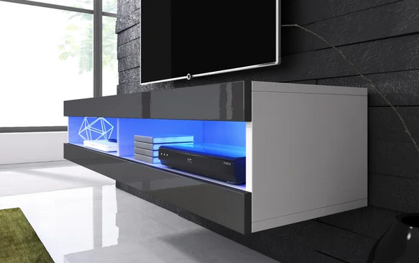 Kane Floating TV Unit - White & Grey | Floating TV Units - Floating TV ...
