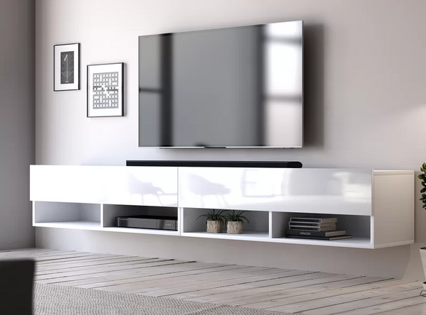 Darcy Floating TV Unit - White | Floating TV Units - Floating TV Units