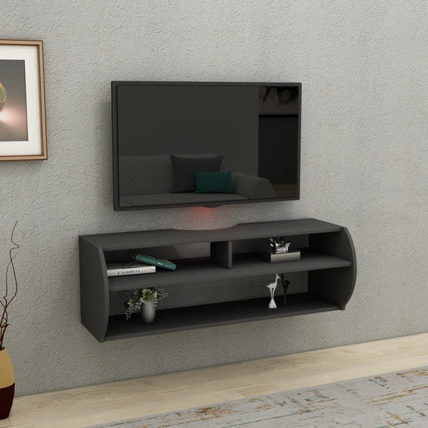 Moyer Floating TV Unit for TVs up to 50" - Anthracite | Floating TV ...